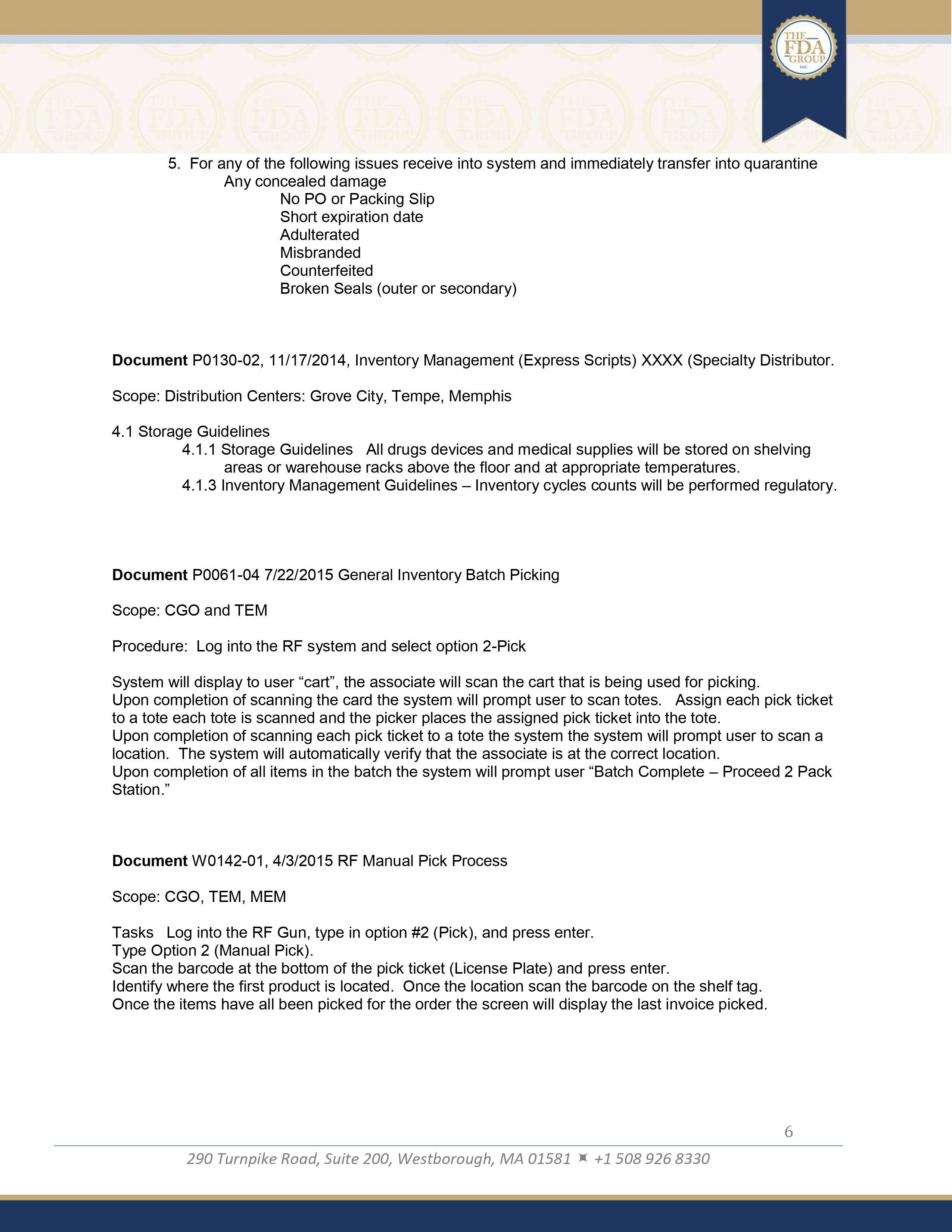 A Supplier Audit Report Template for the FDA-Regulated Industries
